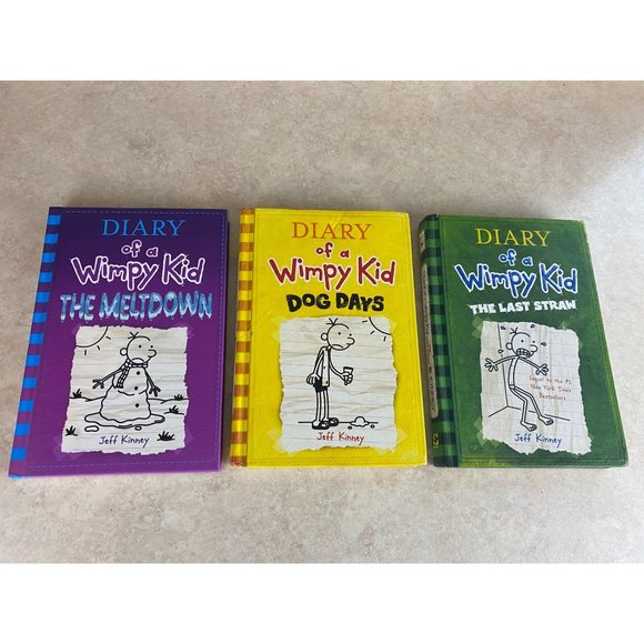 Jeff Kinney | Accents | Diary Of A Wimpy Kid By Jeff Kinney Lot Of 3 ...